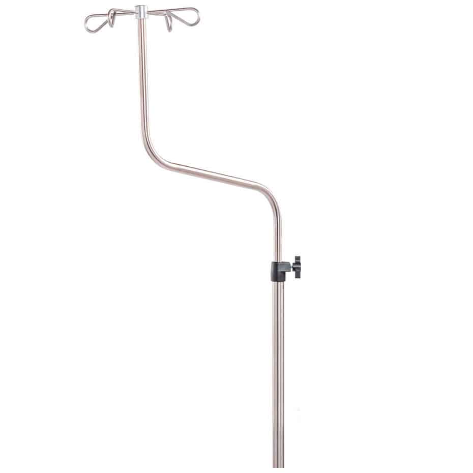Rail-mounted IV pole - IV1000881 - MTH Medical GmbH - 4-hook ...
