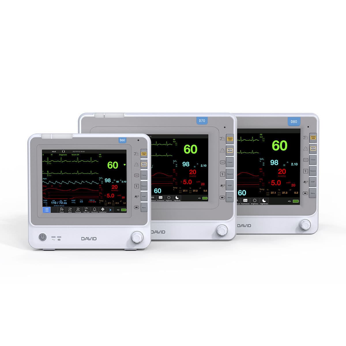 Compact patient monitor - D60 - Ningbo David Medical Device - ECG ...