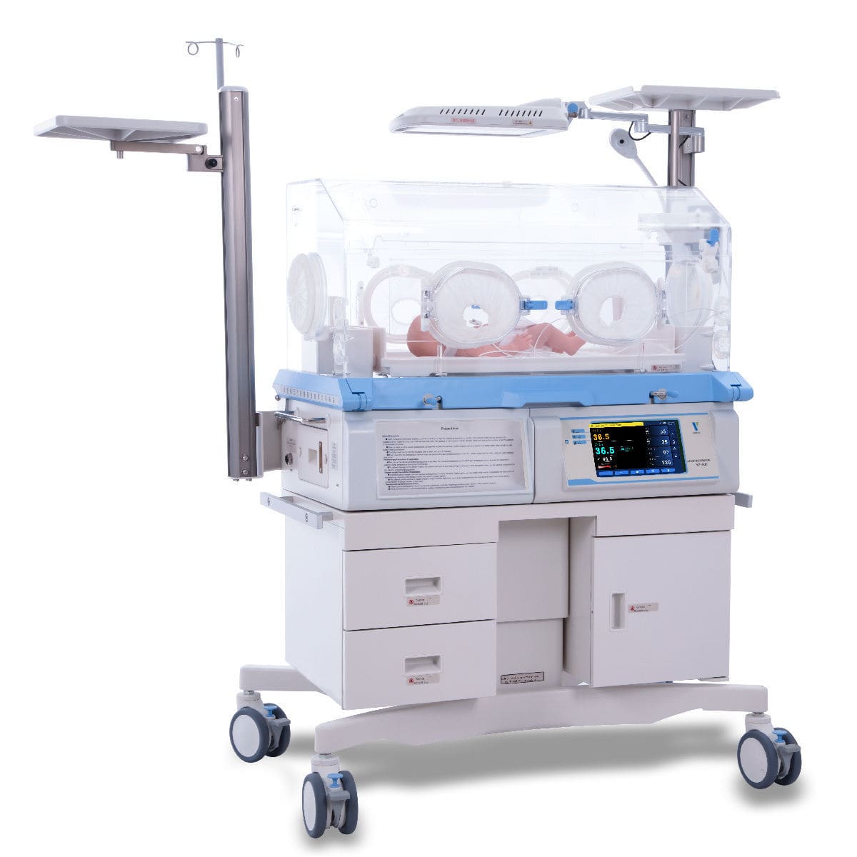 Neonatal incubator on casters - YP-800C - Ningbo David Medical Device ...