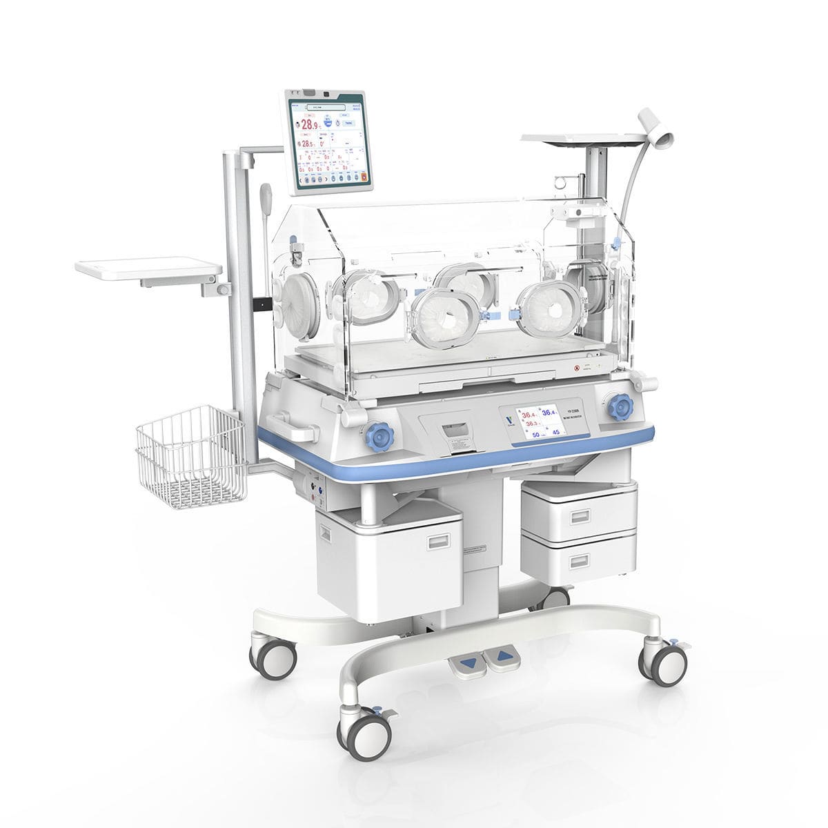 Neonatal incubator on casters - YP-2200B - Ningbo David Medical Device ...