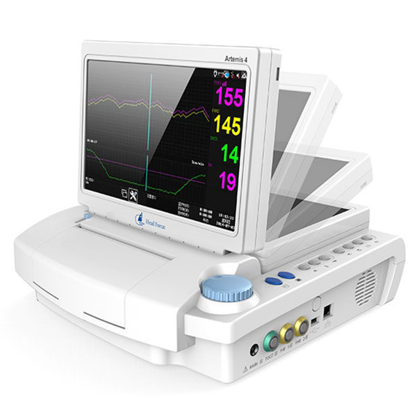 FHR fetal monitor - Artemis 4 - Heal Force - twin FHR / with printer ...