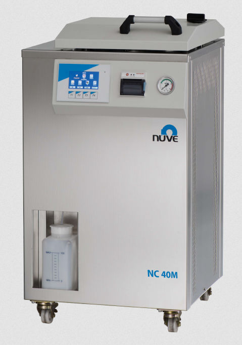 Laboratory autoclave - NC series - Nüve - top-loading / mobile ...
