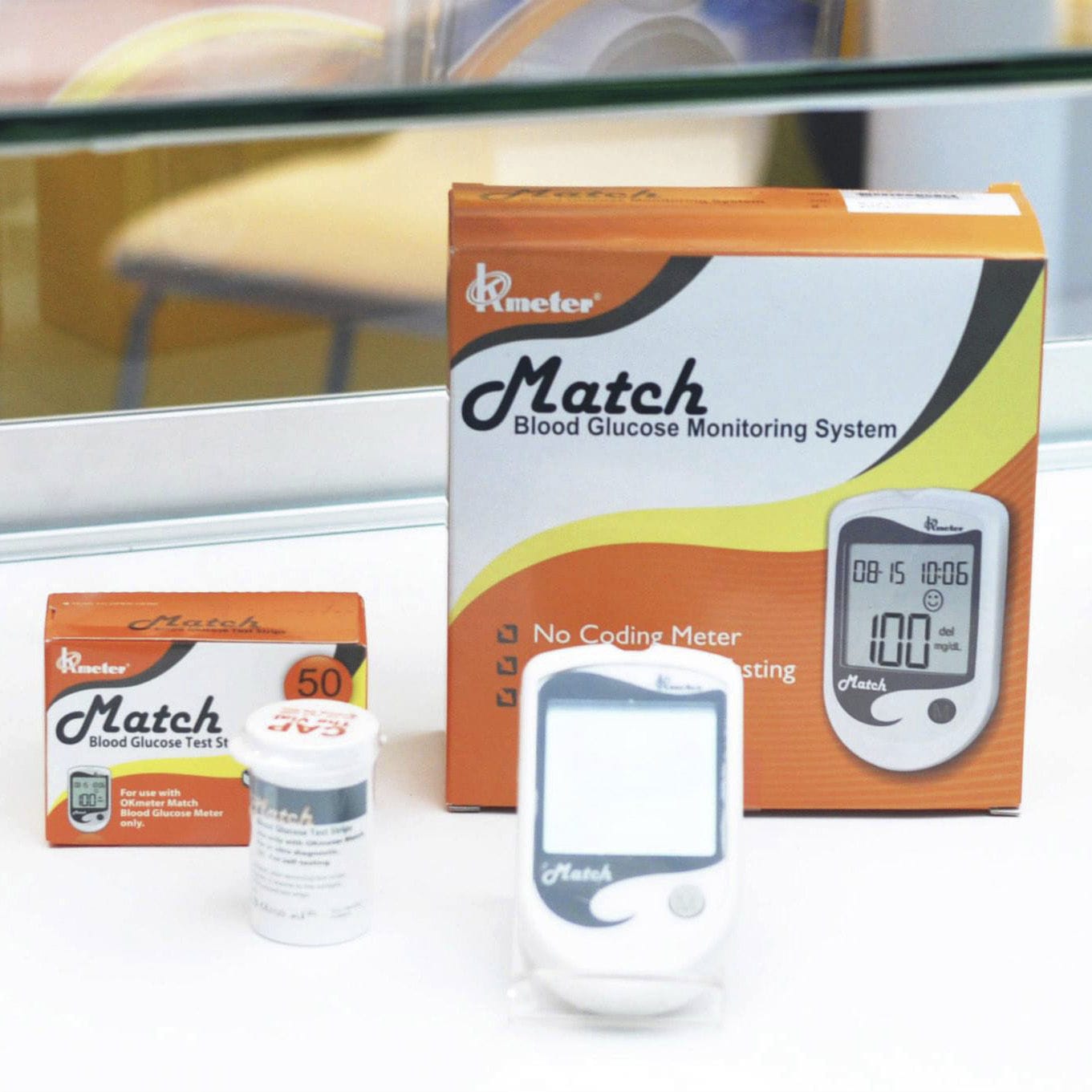 Automatic blood glucose meter - Match - OK Biotech - for hospitals / no ...