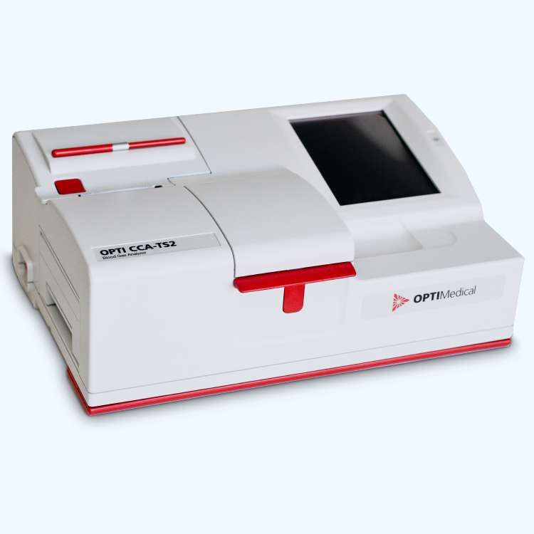 PCO2 blood gas analyzer - CCA-TS2 - OPTI Medical Systems - K+ / Na+ / Cl-