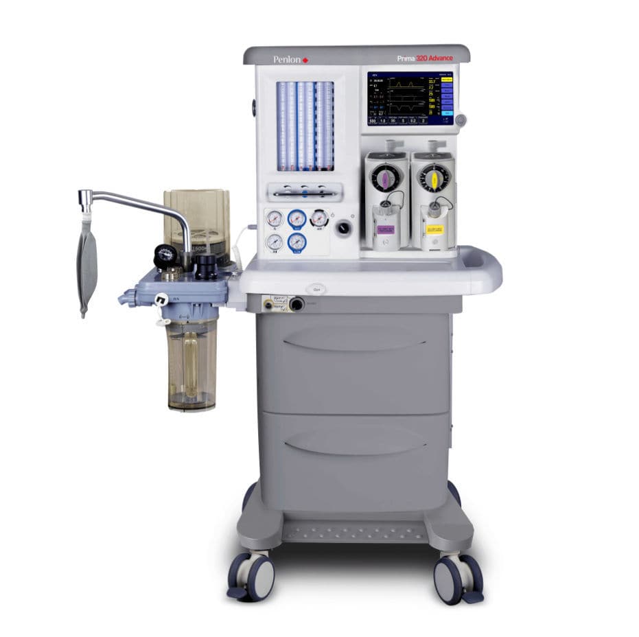 Trolley-mounted veterinary anesthesia workstation - Prima 320 Advance ...