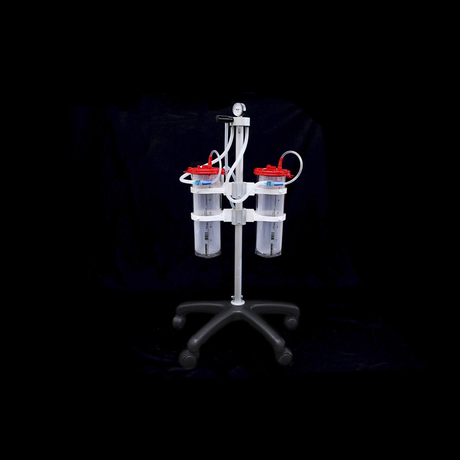 Body fluids suction jar stand - 160 23 series - Plasti-med - trolley ...