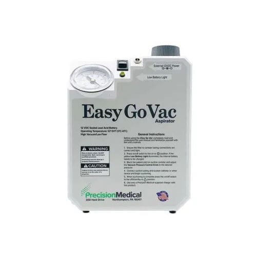 Electric mucus suction pump - EasyGoVac - Precision Medical - battery ...