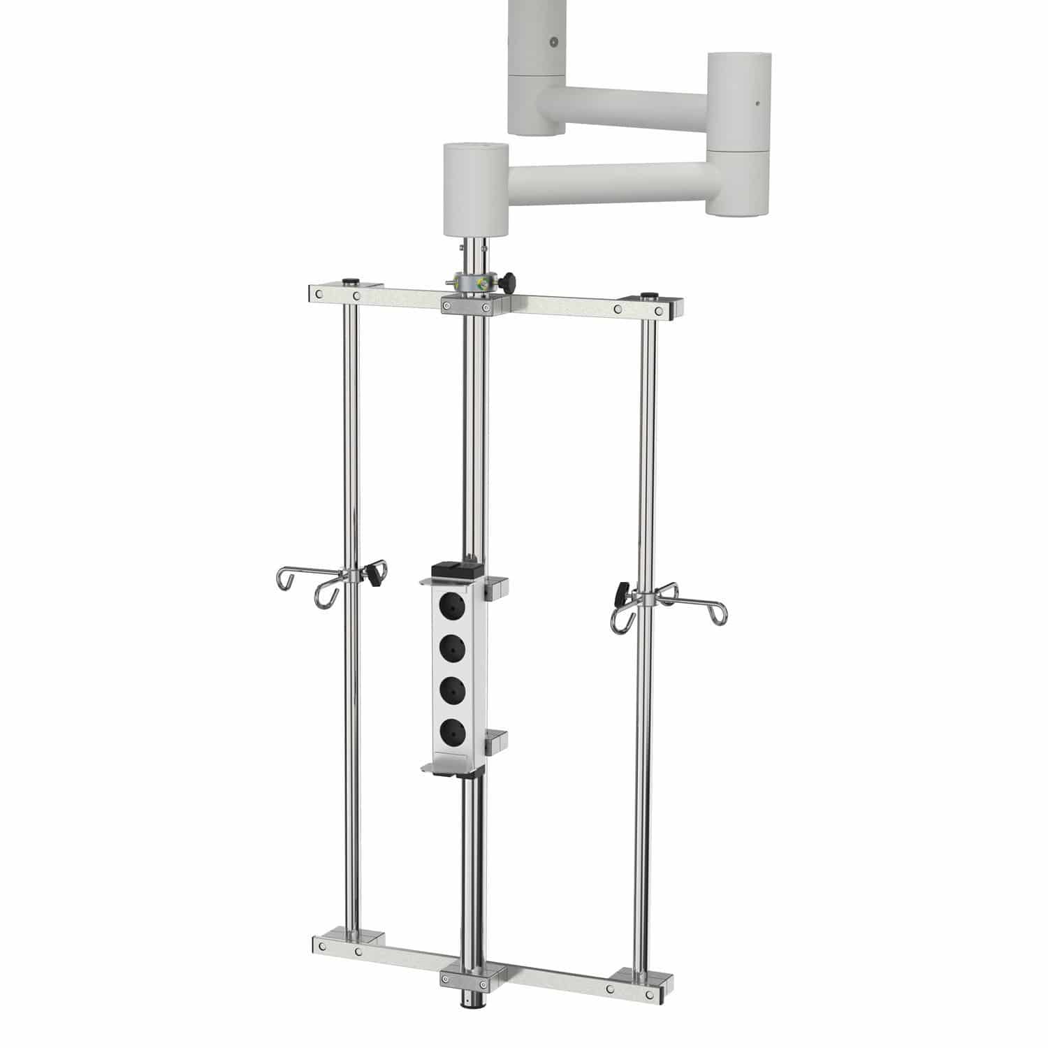 Ceiling-mounted IV pole system - Z2N02272 - provita medical - 6-hook ...