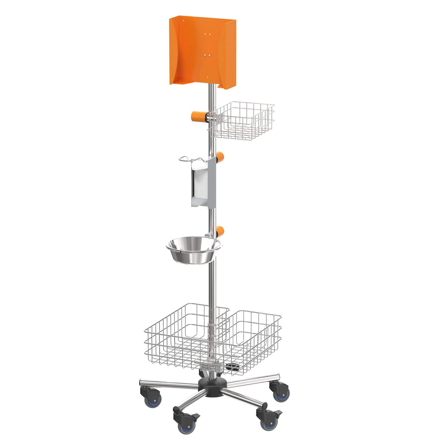 Hygiene station on casters - S025120I - provita medical - with hand ...