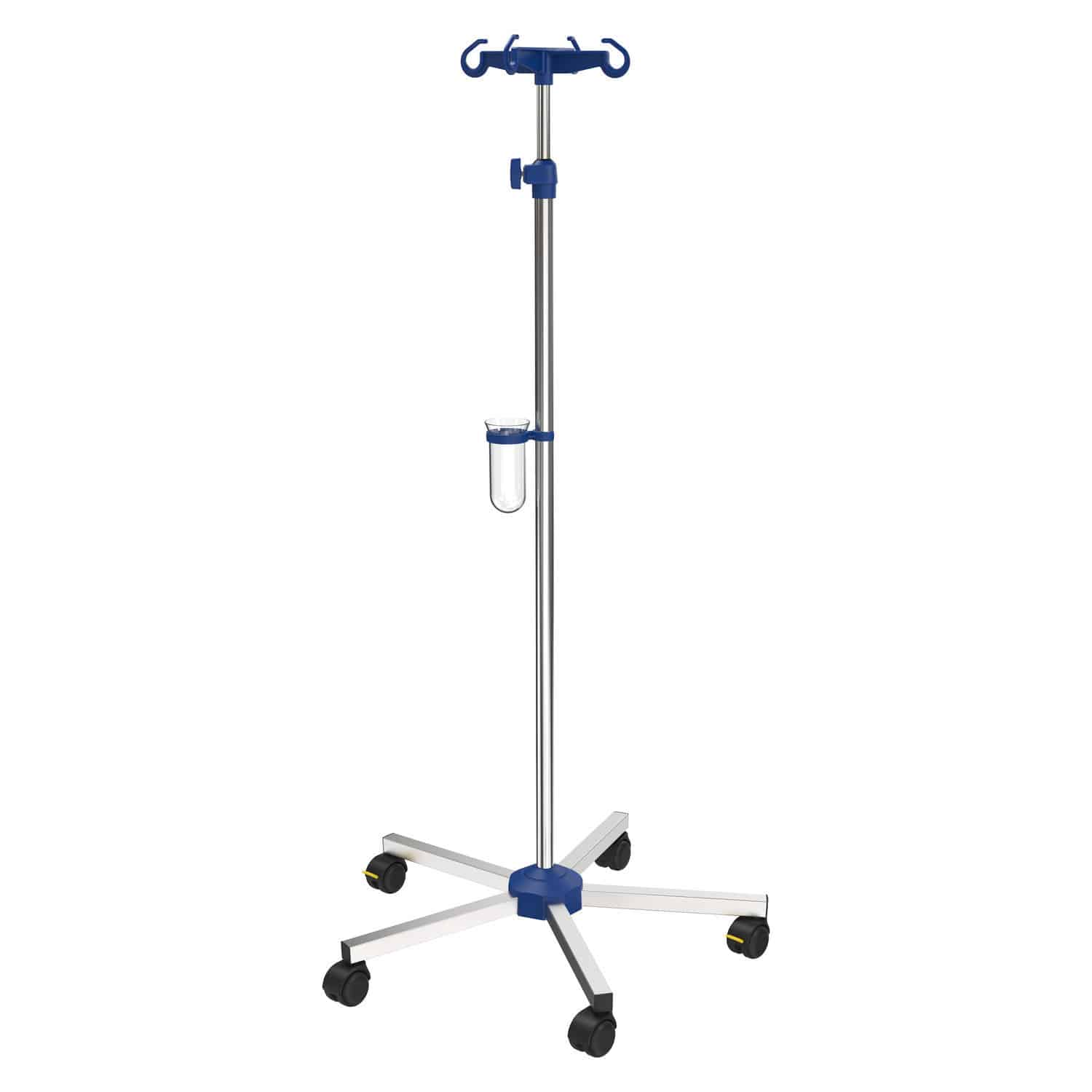 IV pole on casters - I-N41121 - provita medical - 4-hook / for beds ...