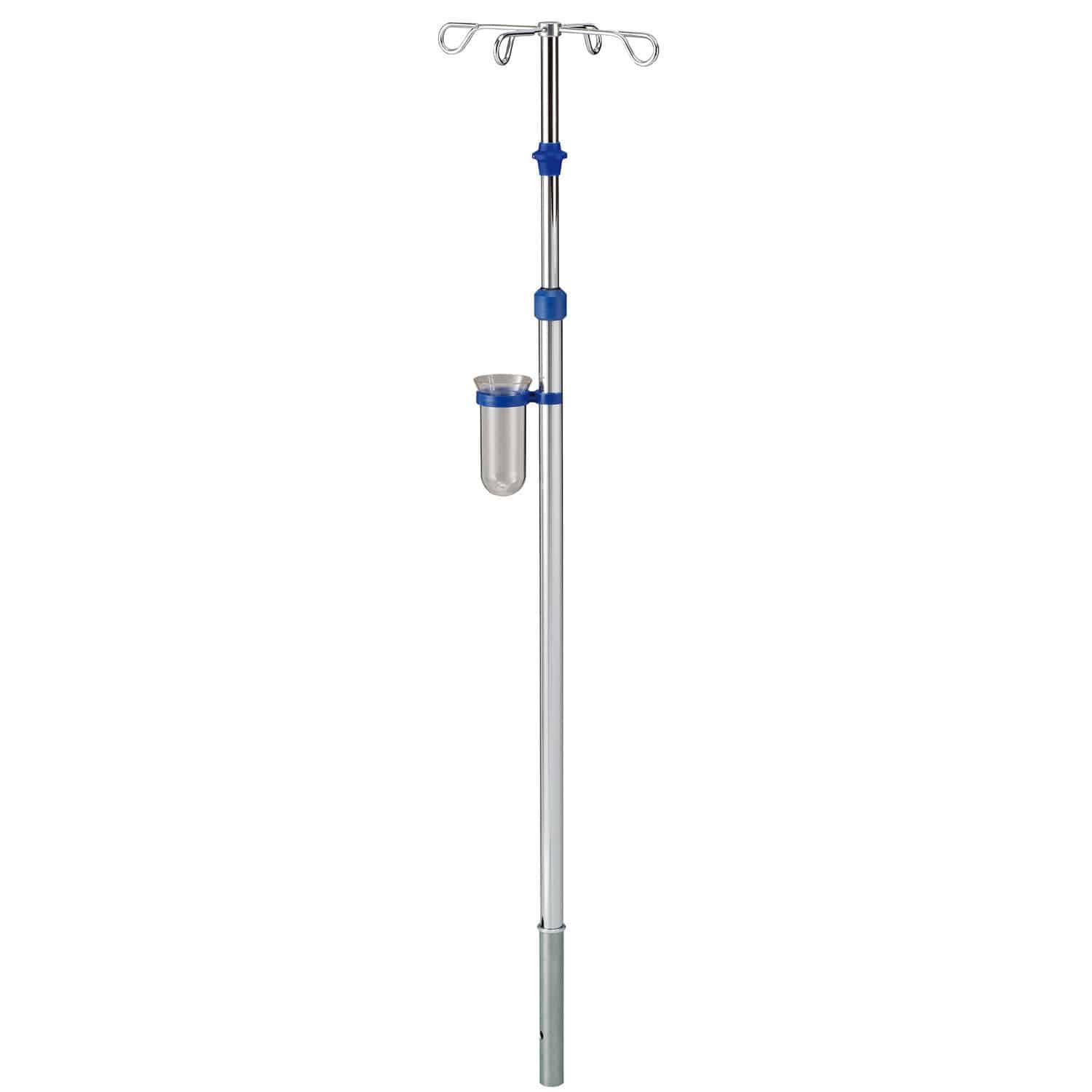 Wall-mounted IV pole - I1000302 - provita medical - 4-hook / telescopic ...