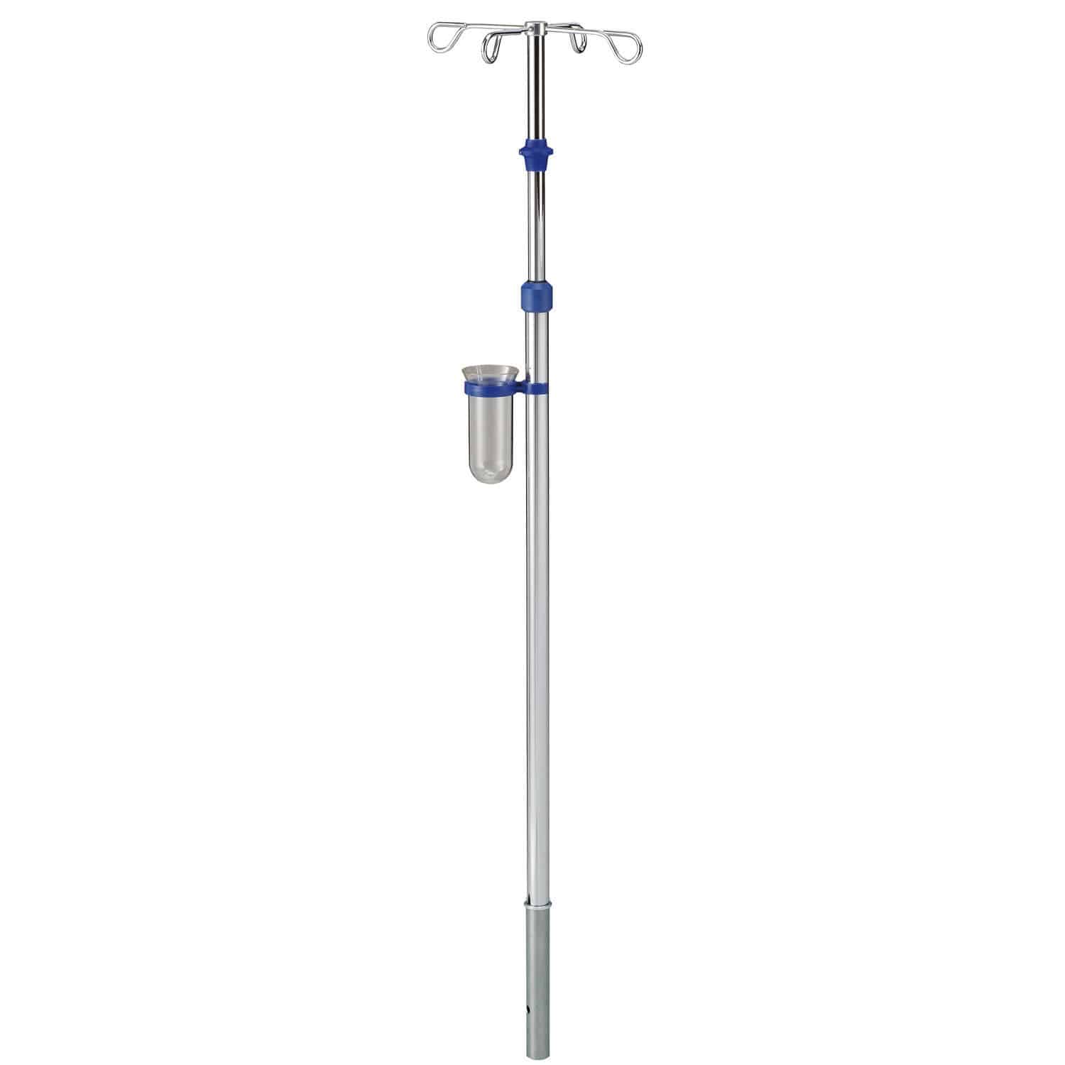 Wall-mounted IV pole - I1000307 - provita medical - 4-hook / stainless ...