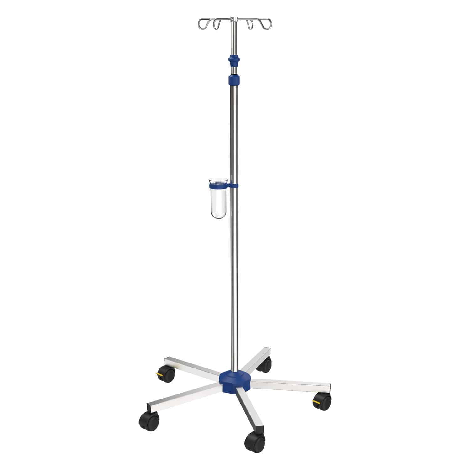 IV pole on casters - I-N11112 - provita medical - 4-hook / for beds ...