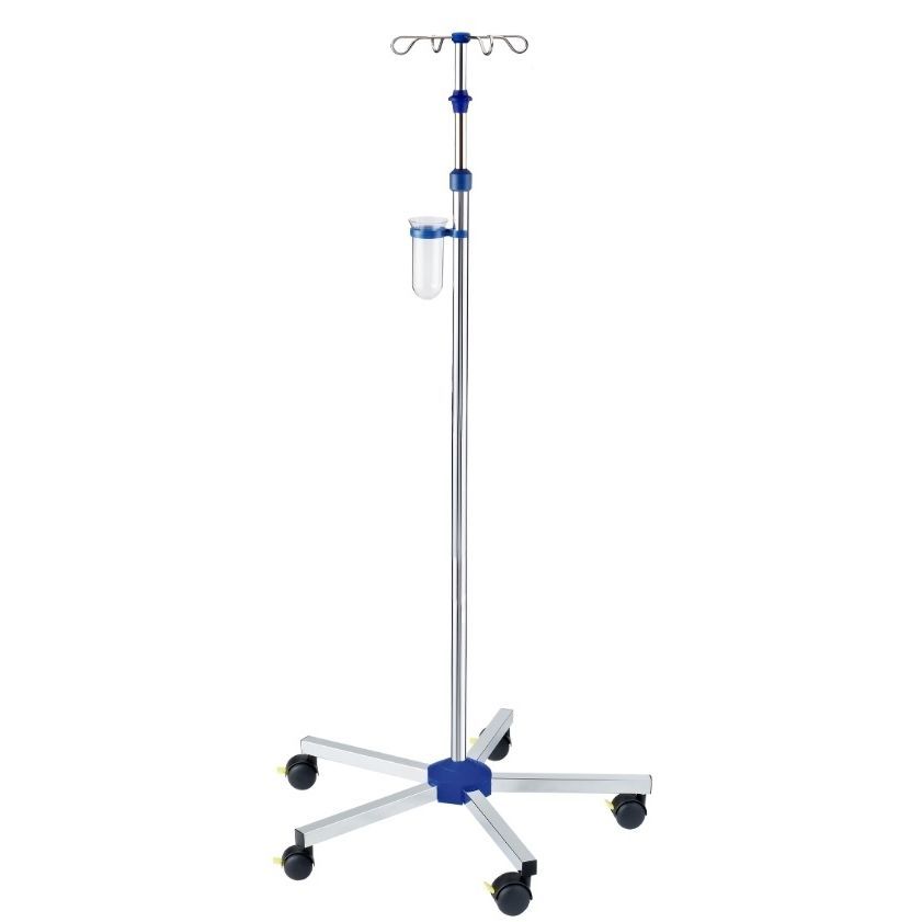 IV pole on casters - I-N11113 - provita medical - 4-hook / for beds ...