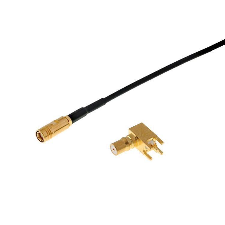 Coaxial connector - SMB - Radiall - RF / medical