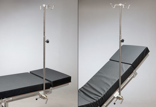 Rail-mounted IV pole - 10-400 - Reison Medical - table-mounted ...
