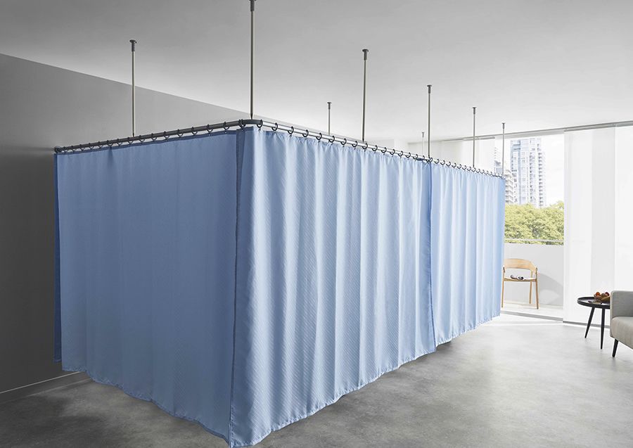 Wall-mounted hospital screen - RVS - Ropimex R. Opel - ceiling-mounted ...