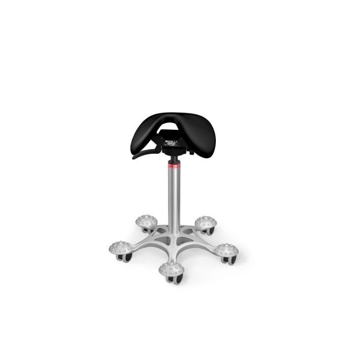 Chair on casters - Solo - Salli Systems - adult / saddle seat / ergonomic