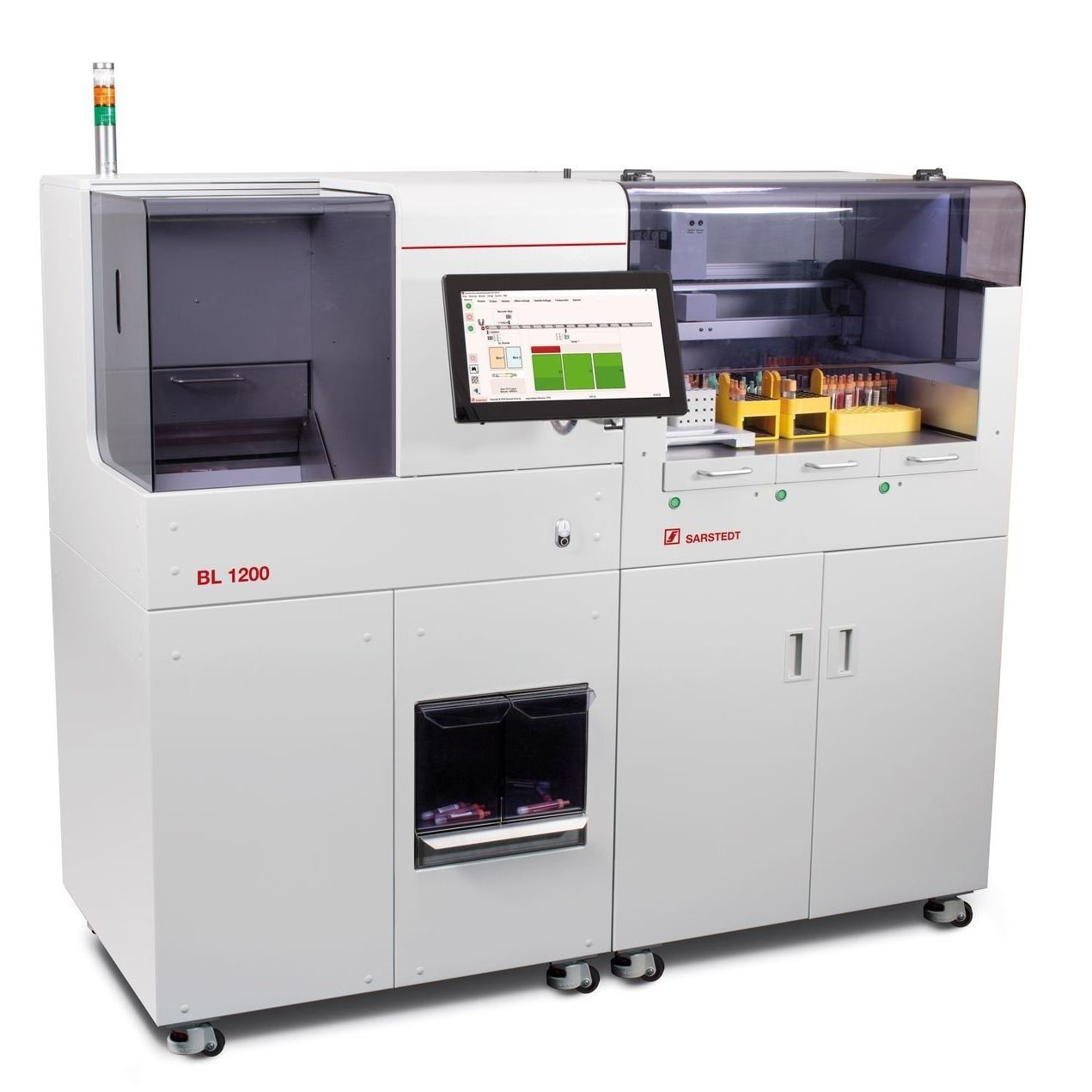 Automated sample dispenser - BL 1200 - Sarstedt - laboratory / floor ...