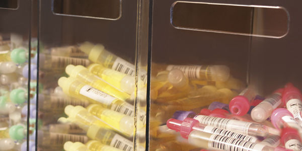 Automated sample dispenser - BL 2000 - Sarstedt - laboratory / floor ...