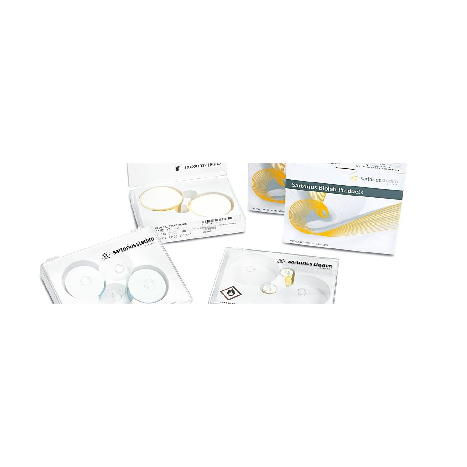 Membrane filter - 11301--25------N - Sartorius Group - hydrophilic ...