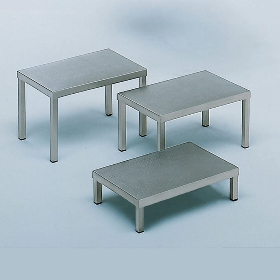 1-step step stool - 251.1010.0 - SCHMITZ medical GmbH - stainless steel ...