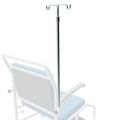 Table-mounted IV pole - 8012 - SEERS Medical - 2-hook / telescopic ...