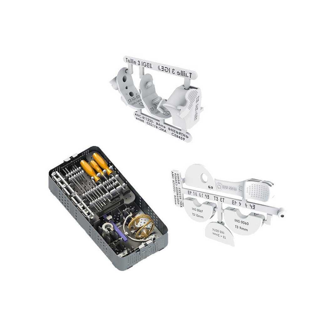 Knee replacement surgery instrument kit - UNI KROMA® - SERF - sterile ...