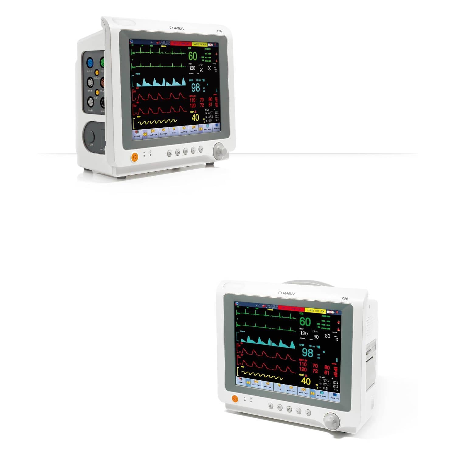 Bedside multi-parameter monitor - C50 - Comen - modular / compact / ECG