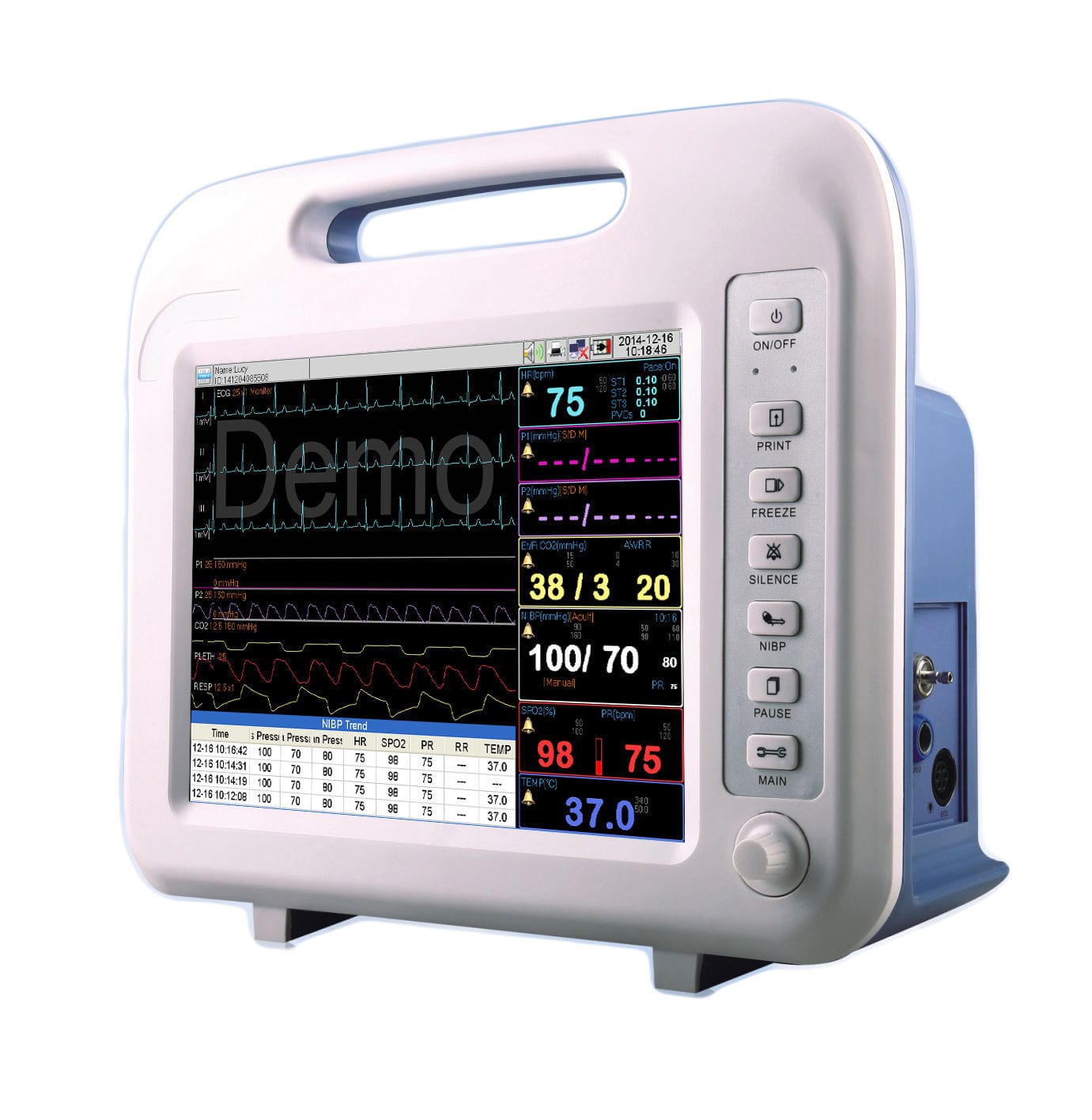 Compact multi-parameter monitor - F6 - Unicare - portable / ECG / RESP