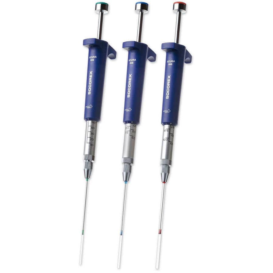 Mechanical micropipette - Acura® capillar 846 - Socorex Isba - positive ...