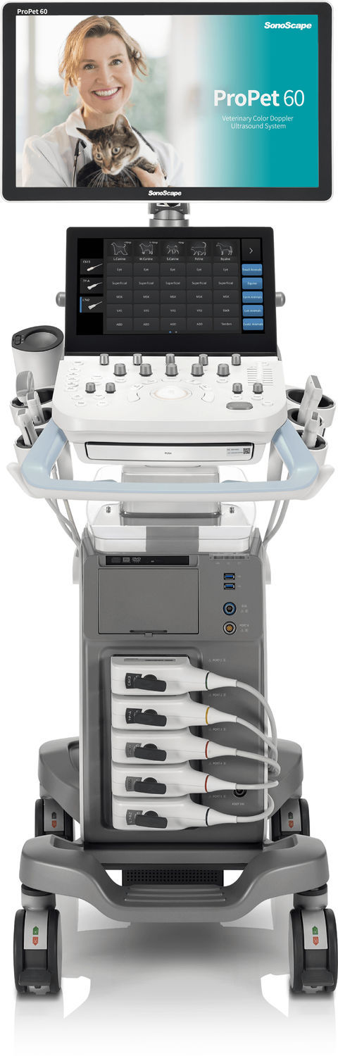 On-platform veterinary ultrasound system - ProPet 60 - SonoScape ...
