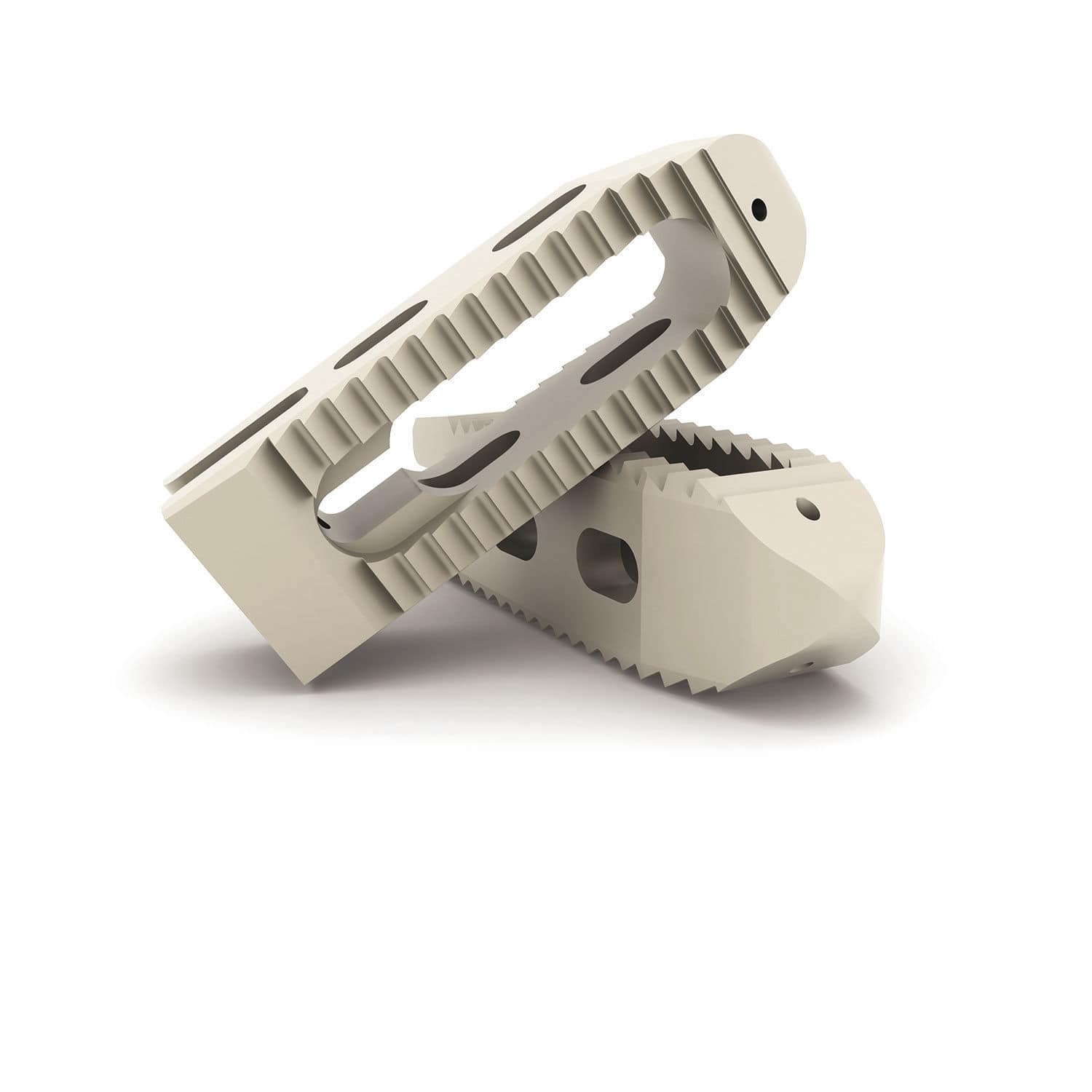 Thoraco-lumbar interbody fusion cage - twin peaks OLIF - Spineway - oblique