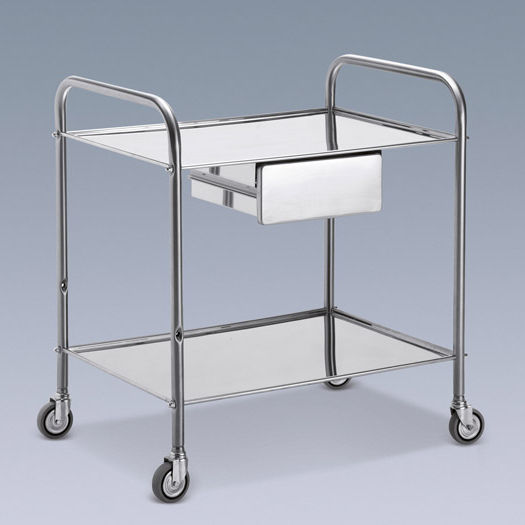 Instrument trolley - M600964/1 - Titanox - stainless steel / with ...