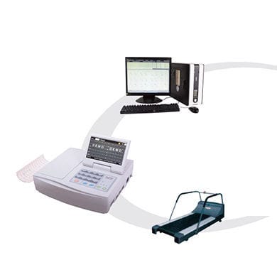 Cardiac stress test equipment - CARDIPI400H - TRISMED - with treadmill