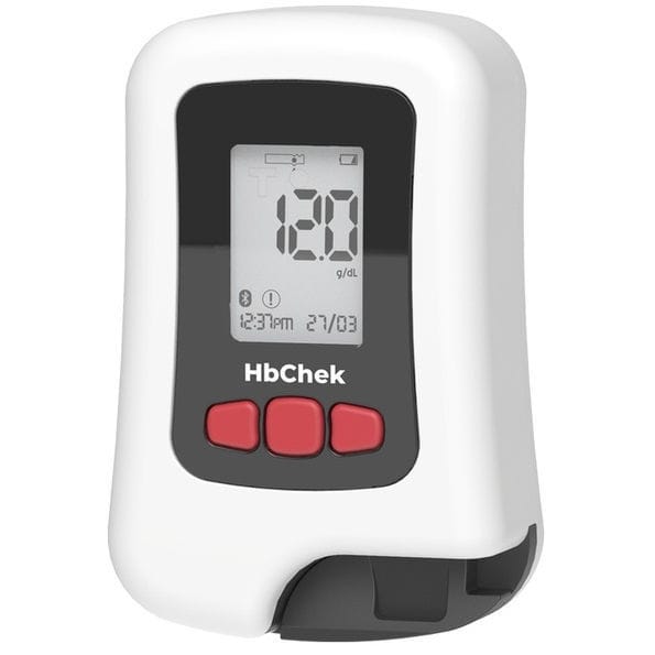 Portable patient monitor - HbChek - Tulip Diagnostics - hemoglobin ...