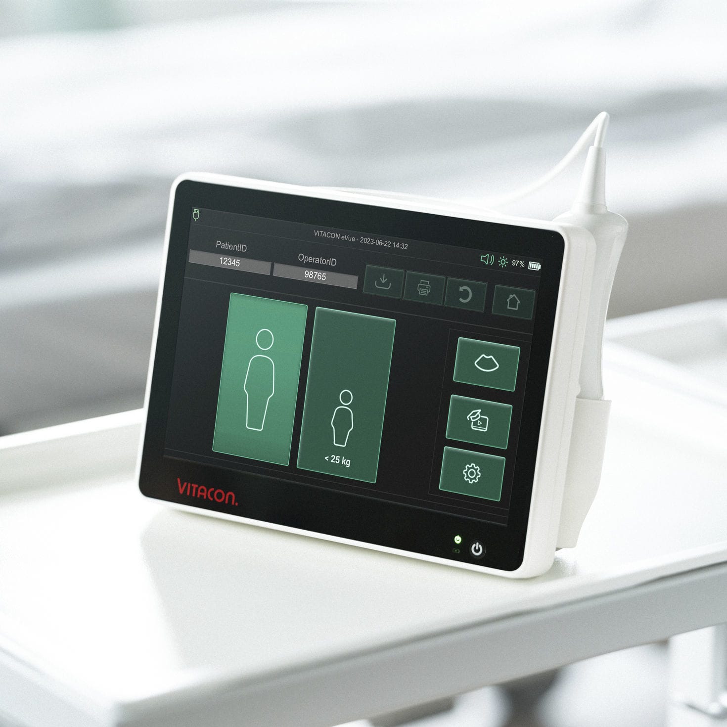 Bench-top bladder scanner - VITASCAN eVue - Vitacon