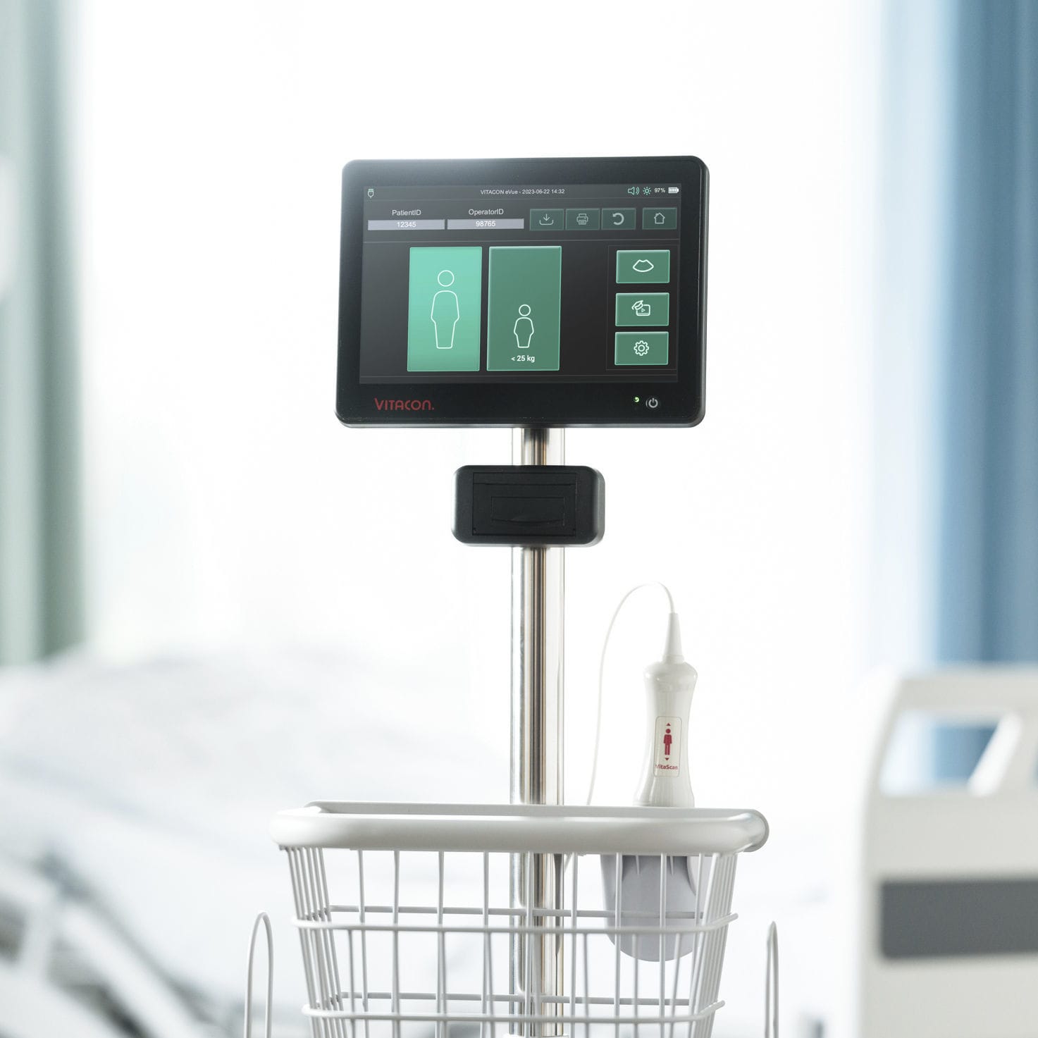 Portable, with trolley bladder scanner - VITASCAN cVue - Vitacon