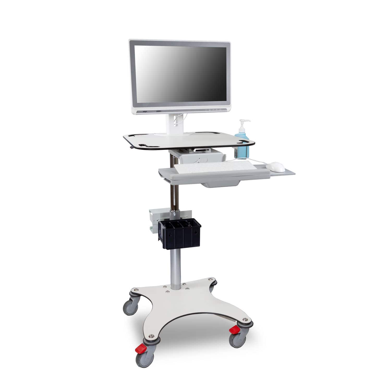Medical computer trolley - Computer trolley - Wiegand AG - height ...
