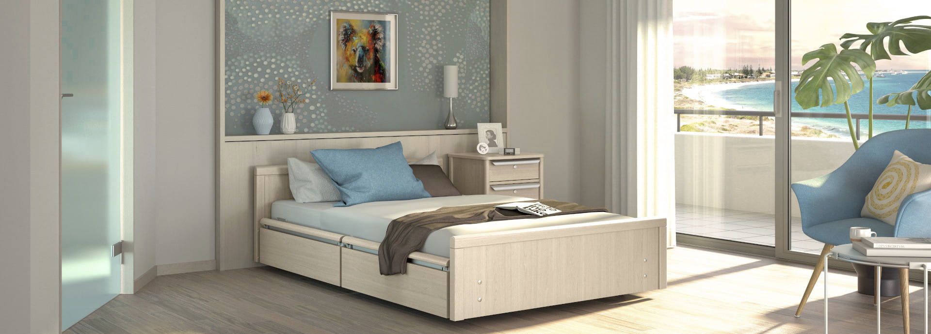Nursing home bed - sentida sc-xxl - wissner-bosserhoff - electric ...