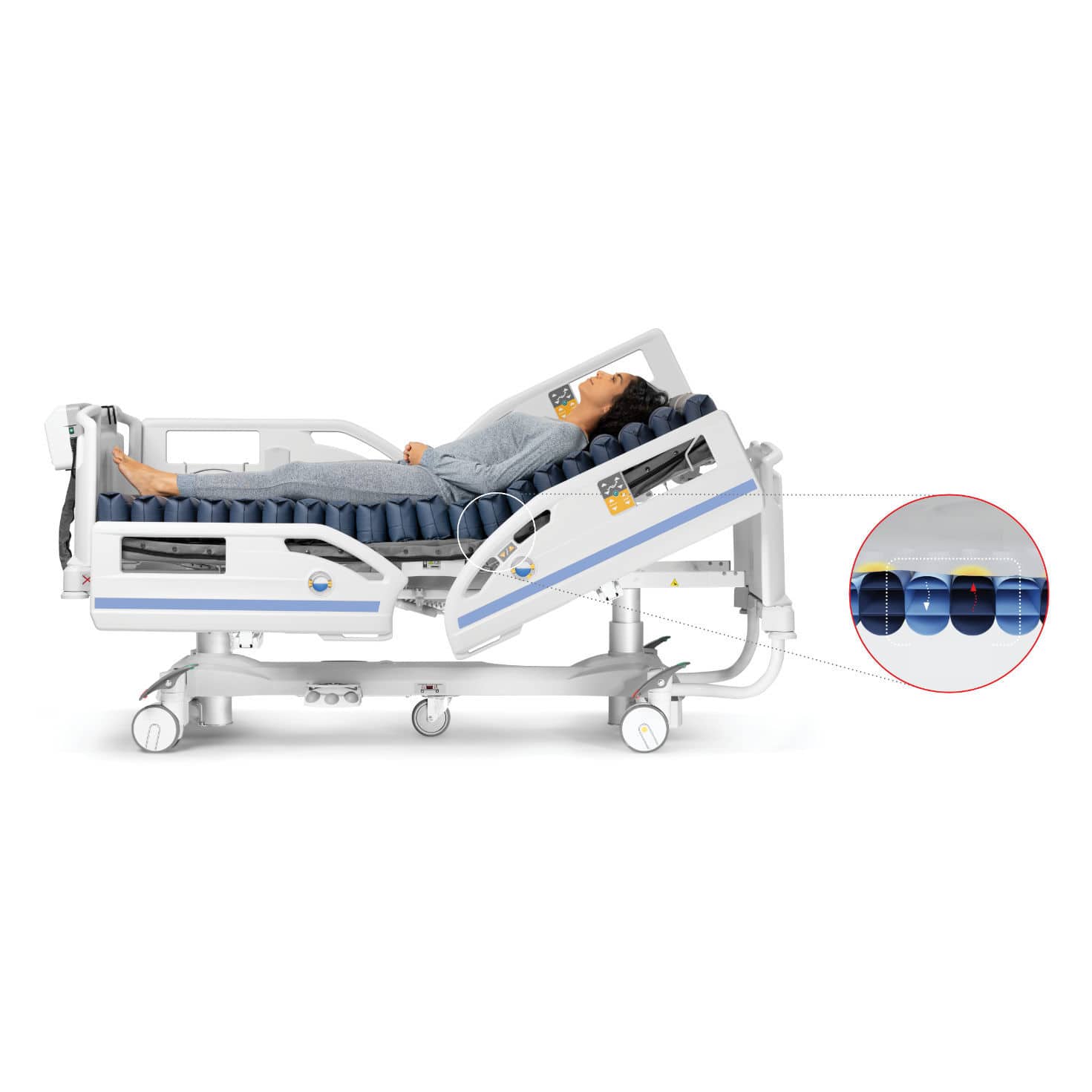 Hospital bed mattress - Air2Care 5 - wissner-bosserhoff - alternating ...