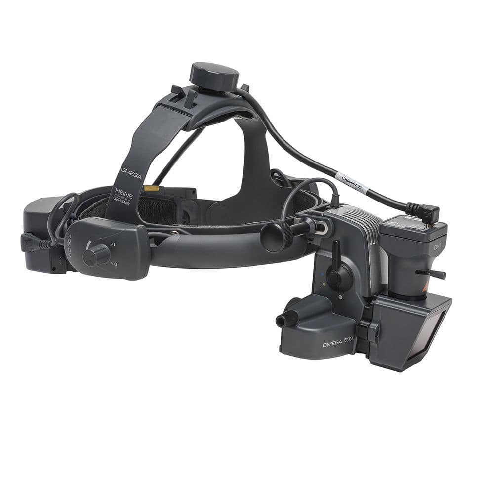Indirect ophthalmoscope - OMEGA 500 LED - Heine - headband