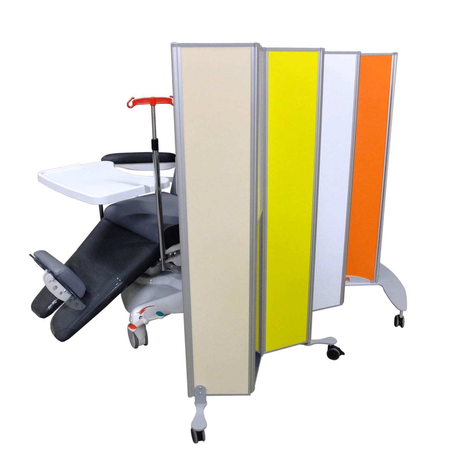 Hospital screen on casters - Nox - Acime Frame - 5-panel / 7-panel ...