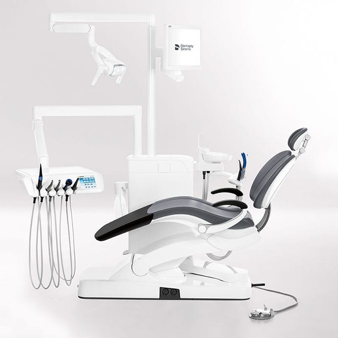 Ambidextrous dental unit - INTEGO - Dentsply Sirona - with chair ...