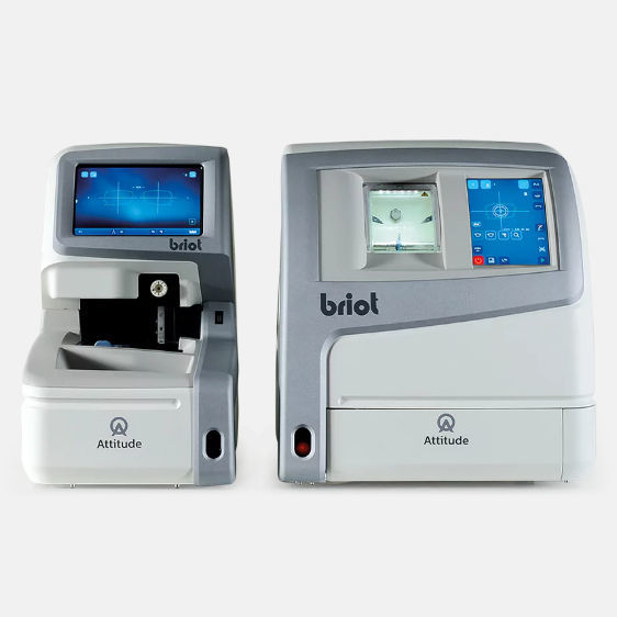 Optical lens edger - Briot Attitude - Visionix - optical lens centering ...