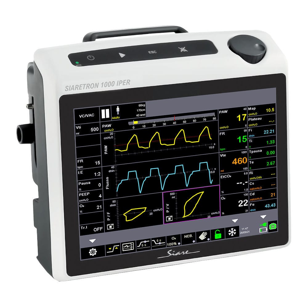 Resuscitation ventilator - SIARETRON 1000 IPER - Siare - electronic ...
