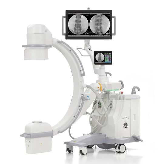 Mobile C-arm - OEC One - GE Healthcare - with integrated video monitor