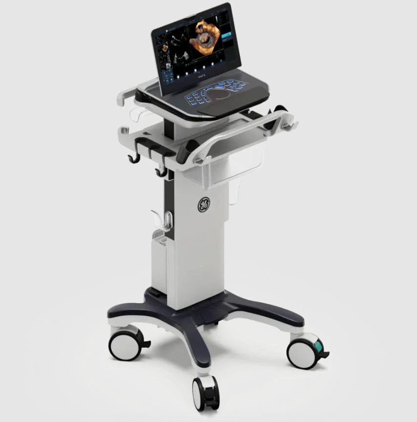 Portable, with trolley ultrasound system - Vivid™ iq - GE Healthcare ...