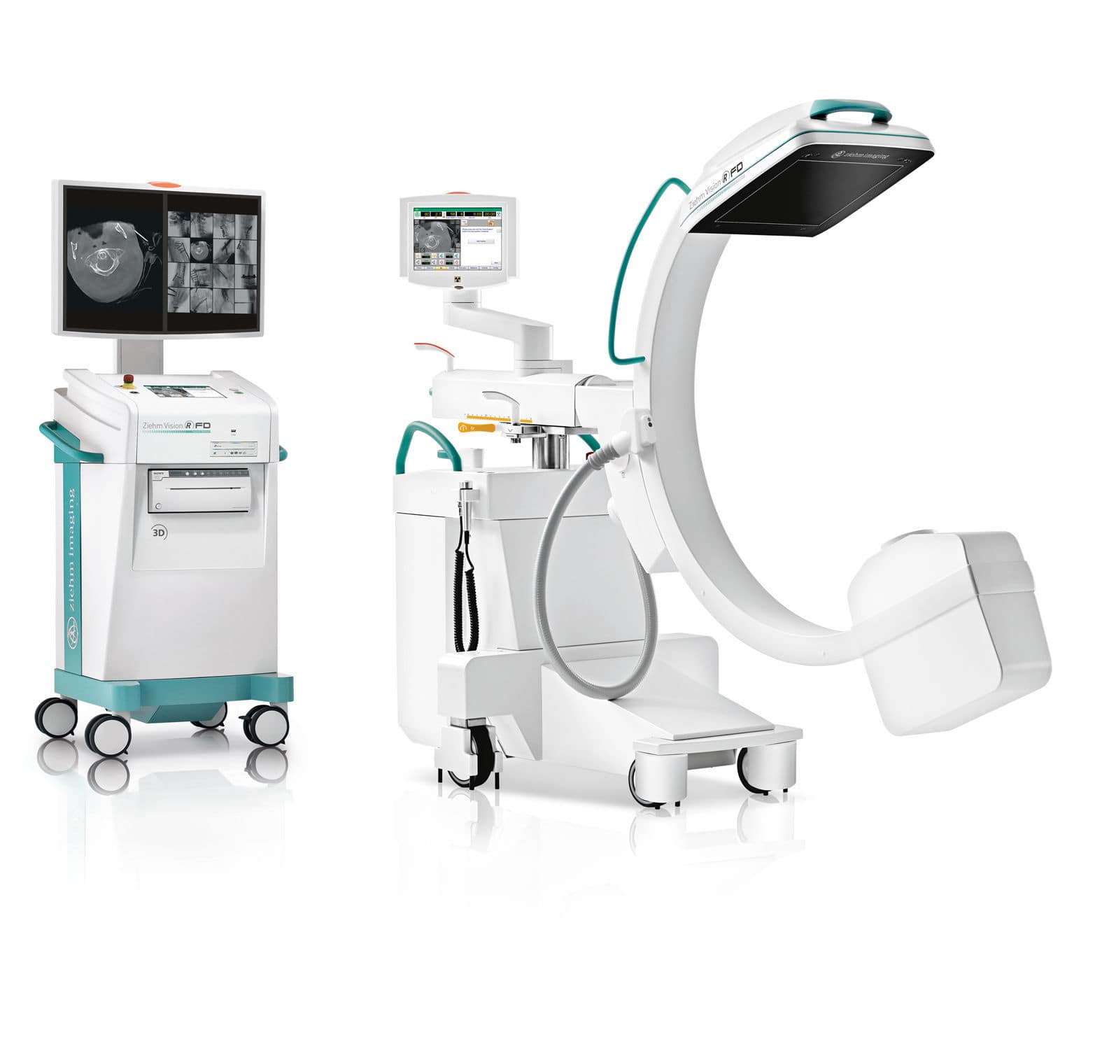 Mobile C-arm - Ziehm Imaging - with flat panel detector / with video column