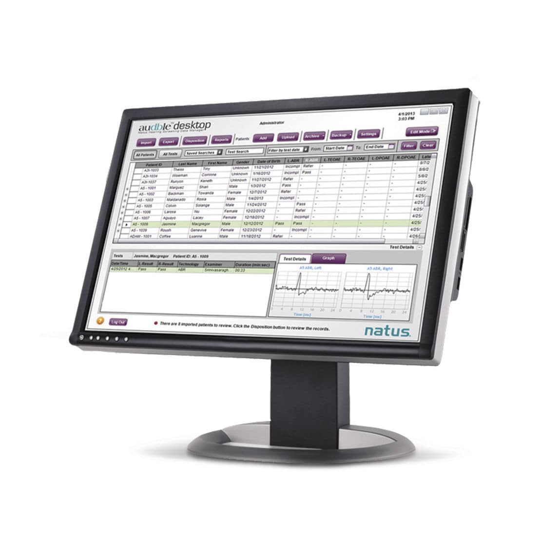 Data management software - audble® - Natus Hearing & Balance - patient ...